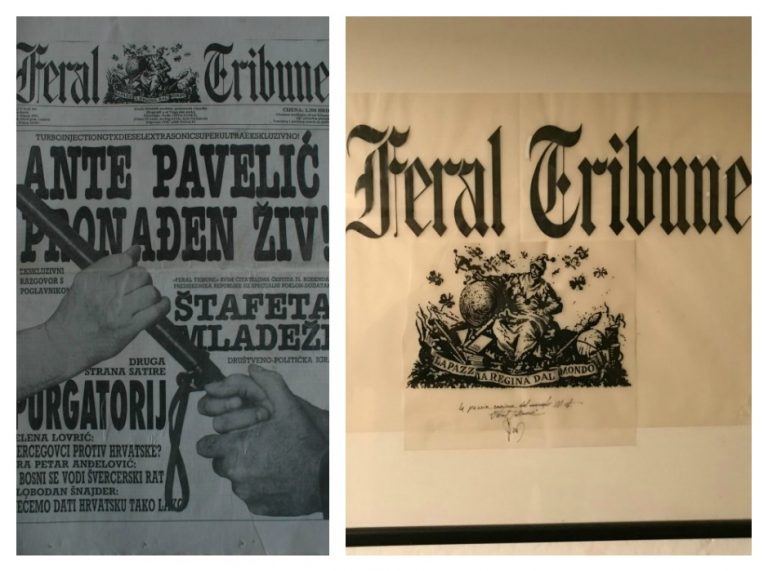 Feral Tribune's first issue original Feral Tribune logo hand-made by ...